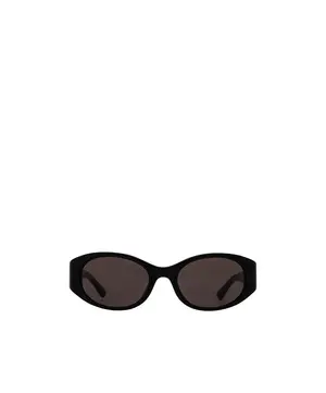 Balenciaga Oval Frame Sunglasses - Black