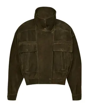 Saint Laurent Zip-up Short Jacket - Black
