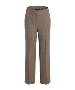 Brown Plaid Pants for Women