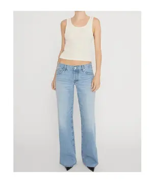 FRAME The Gray Wide-leg Flare Jeans