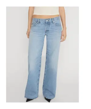 FRAME The Gray Wide-leg Flare Jeans