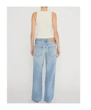FRAME The Gray Wide-leg Flare Jeans