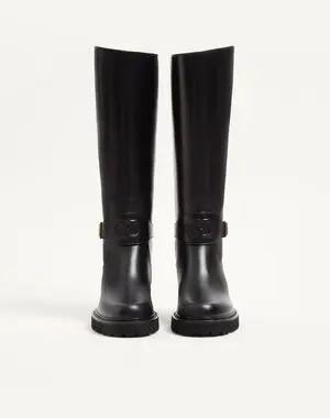 Valentino Garavani Vlogo Signature Calfskin Boots