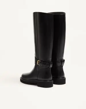 Valentino Garavani Vlogo Signature Calfskin Boots