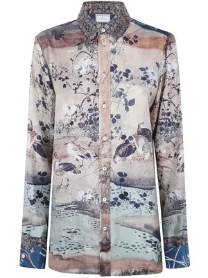 PIERRE-LOUIS MASCIA Shirt Long Sleeves "aloe S - Blue