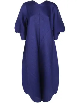 PLEATS PLEASE Dress Main Feature "coast - Blue