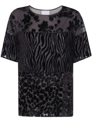 PIERRE-LOUIS MASCIA T-shirt Patchwork "12971 - Brown