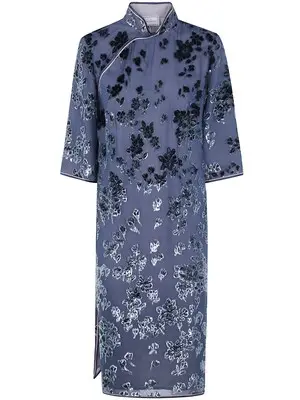 PIERRE-LOUIS MASCIA Dress Floral Pattern "vefio - Gray