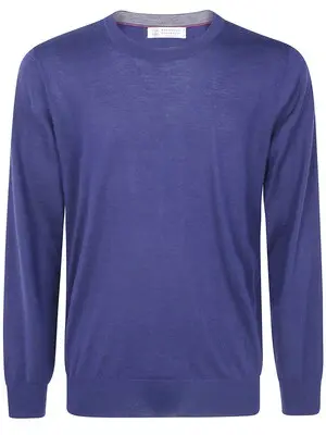 Brunello Cucinelli Sweater Cashmere/silk "cjk18 Navy - Blue