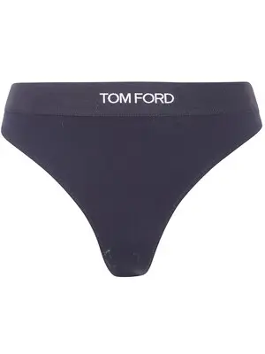 TOM FORD Underwear Modal Thong Bottom - Black