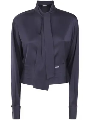 Dsquared2 Shirt Cropped Tuxedo - Black