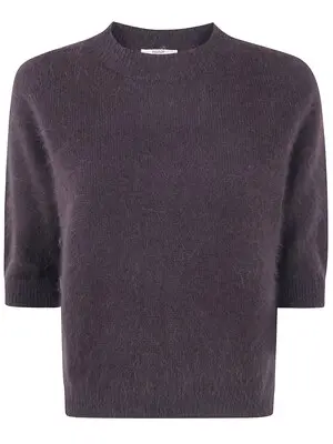 NUUR Sweater Short Sleeves "boxi - Brown