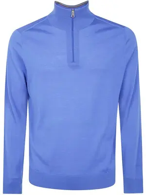 Paul Smith Sweater Zip Neck "m1r.971z. W03154 45 - Blue
