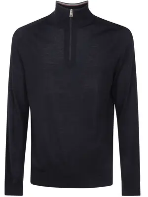 Paul Smith Sweater Zip Neck "m1r.971z. W03154 - Black
