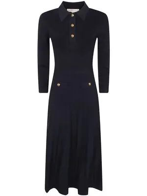 Michael Kors Dress Flare Mini "polo Flare - Black