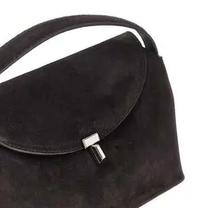 TOTEME Suede Leather T-lock Top-handle Bag