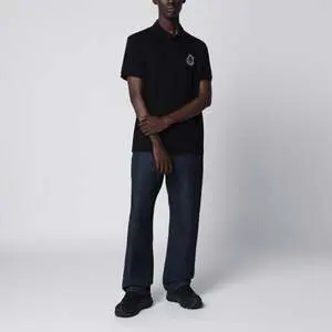Moncler Cotton Piqué Polo Shirt With Logo