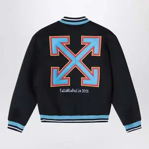 OFF-WHITE™ Embroidered Logo Bomber Jacket