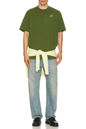 MALBON Bermuda Trinity Tee In Green