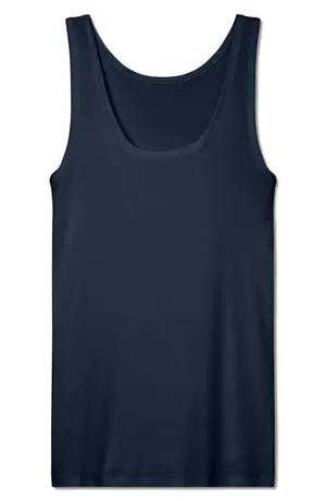 Tommy John Micro Rib Fitted Tank - Blue