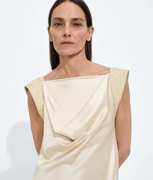 Bottega Veneta Fluid Silk Satin Dress