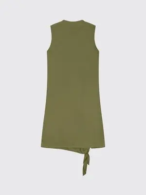 JW Anderson Sleeveless Cotton Mini Dress With Knot Detail