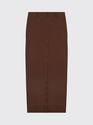 JEAN PAUL GAULTIER High-waisted Pinstripe Wool Midi Pencil Skirt