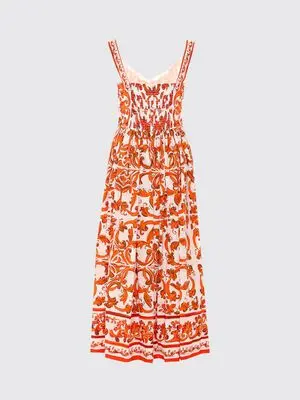 Dolce & Gabbana Printed Maxi Dress - Orange