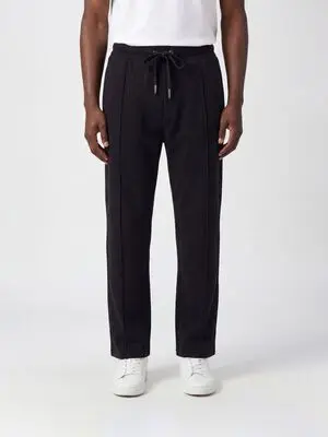 Dolce & Gabbana Cotton Jogging Trousers With Drawstring And Slit Pockets - Black