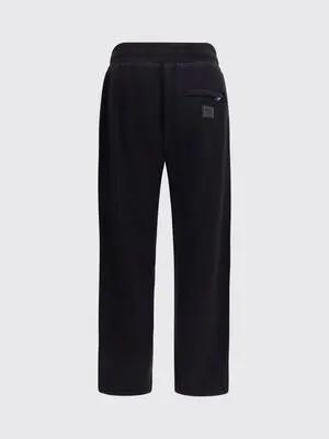 Dolce & Gabbana Cotton Jogging Trousers With Drawstring And Slit Pockets