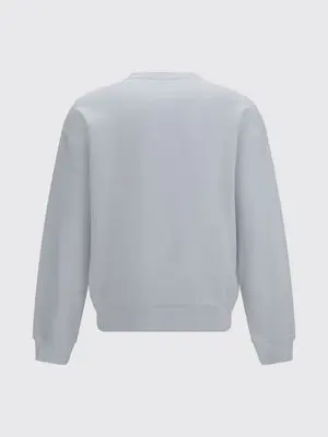 Dolce & Gabbana Cotton Crewneck Sweatshirt With Tonal Logo And Dropped Shoulders - White