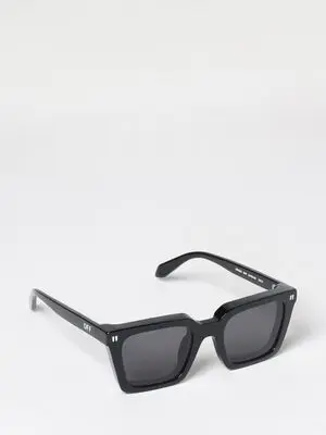 Off-White Rectangular Tortoiseshell Acetate Sunglasses - Black