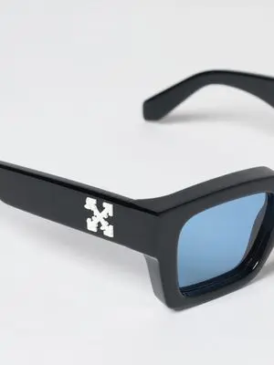 Off-White Virgil Rectangle Acetate Sunglasses With Arrow Logo - Black