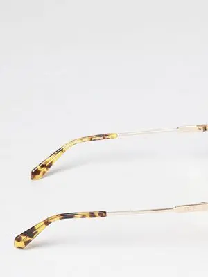 Off-White Rectangular Acetate And Metal Sunglasses - Yellow