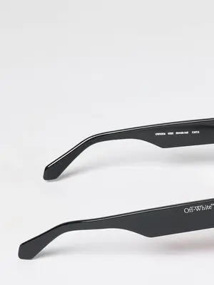 Off-White Rectangular Acetate Sunglasses - Black 1