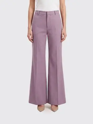 Chloé Wide-leg Pleated Cotton Trousers - Brown