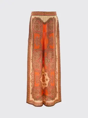 Zimmermann Mahon Paisley Print Silk Wide-leg Trousers
