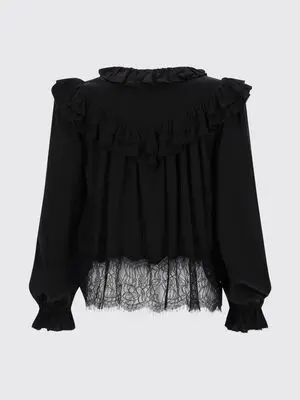 SELF-PORTRAIT Lace And Ruffle Detail Top