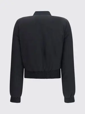 Alexander McQueen Asymmetric Pure Silk Bomber Jacket