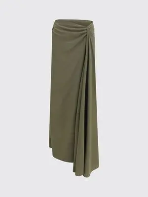 Alexander McQueen Asymmetrical Draped High-waisted Maxi Skirt In Pure Silk