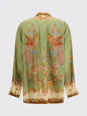 Zimmermann Floral Print Silk Shirt