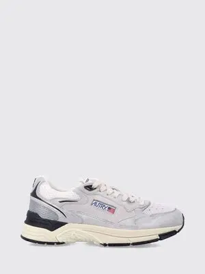 AUTRY Hyperway Two-tone Leather And Mesh Sneakers - Grey