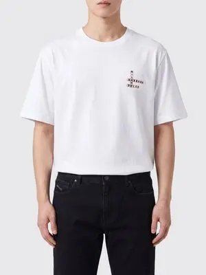 Dolce & Gabbana Cotton Crewneck T-shirt With Contrast Graphic Print - White