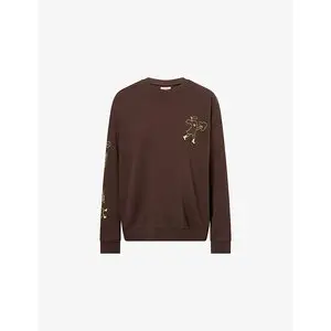 DAMSON MADDER Graphic-print Cotton-jersey Sweatshirt