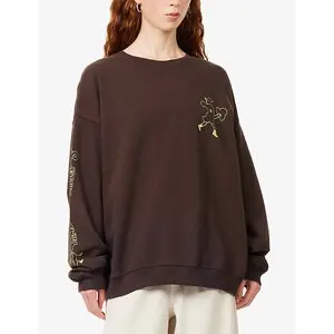 DAMSON MADDER Graphic-print Cotton-jersey Sweatshirt