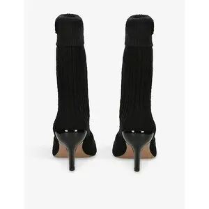 Chloé Suzie Knitted Ankle Boots With Kitten Heel