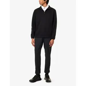 MALBON Long-sleeve Quarter-zip Woven Pullover