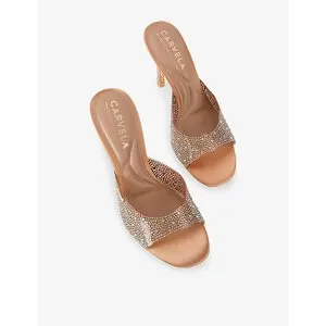 Carvela Isabella Embellished Vinyl Mules