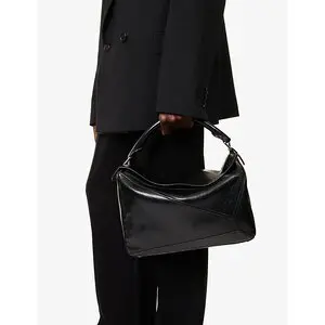 Loewe Puzzle Large Top Handle Bag - Black