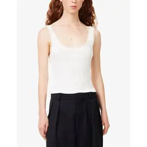 Bec & Bridge Lacie Pointelle Jersey Cotton Tank Top